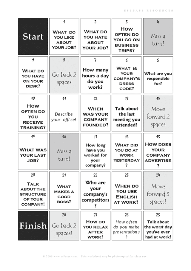 Free TEFL Worksheets, Activities & Lesson Plans | Eslbase.com