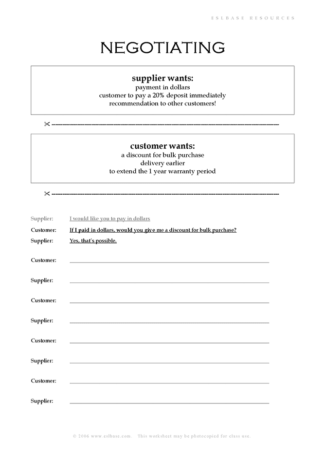 Free TEFL Worksheets, Activities & Lesson Plans | Eslbase.com
