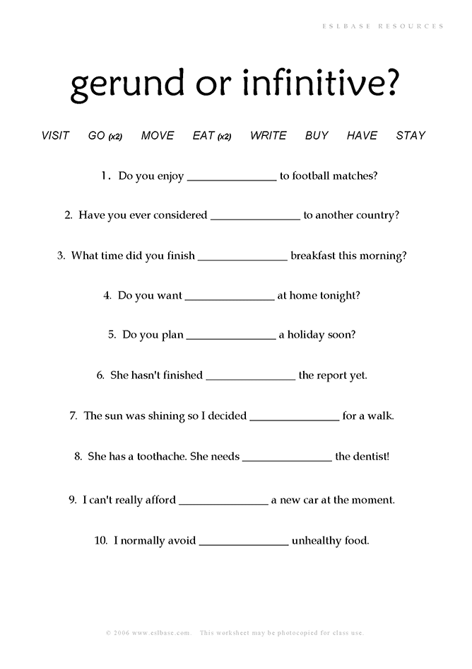Free TEFL Worksheets, Activities & Lesson Plans | Eslbase.com