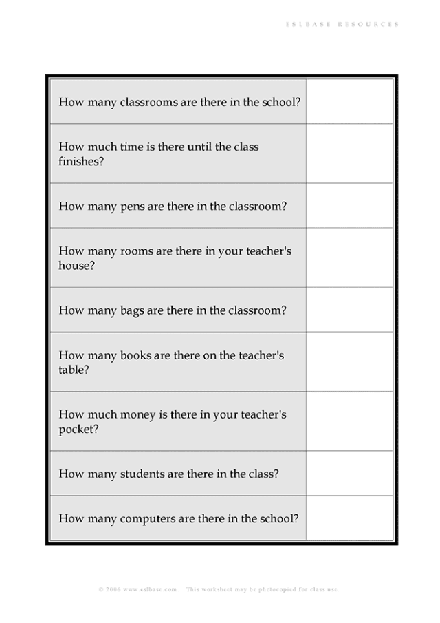 Free TEFL Worksheets, Activities & Lesson Plans | Eslbase.com