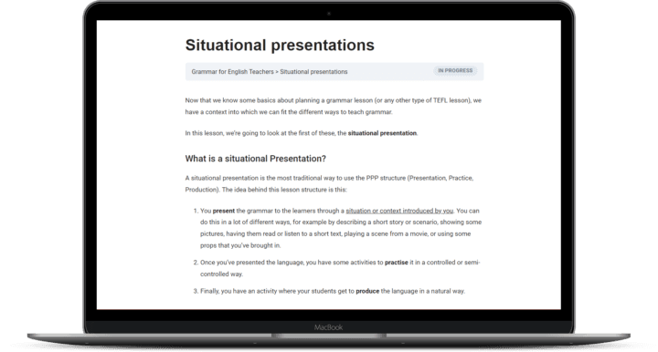 Online Grammar Course for TEFL Teachers | Eslbase.com