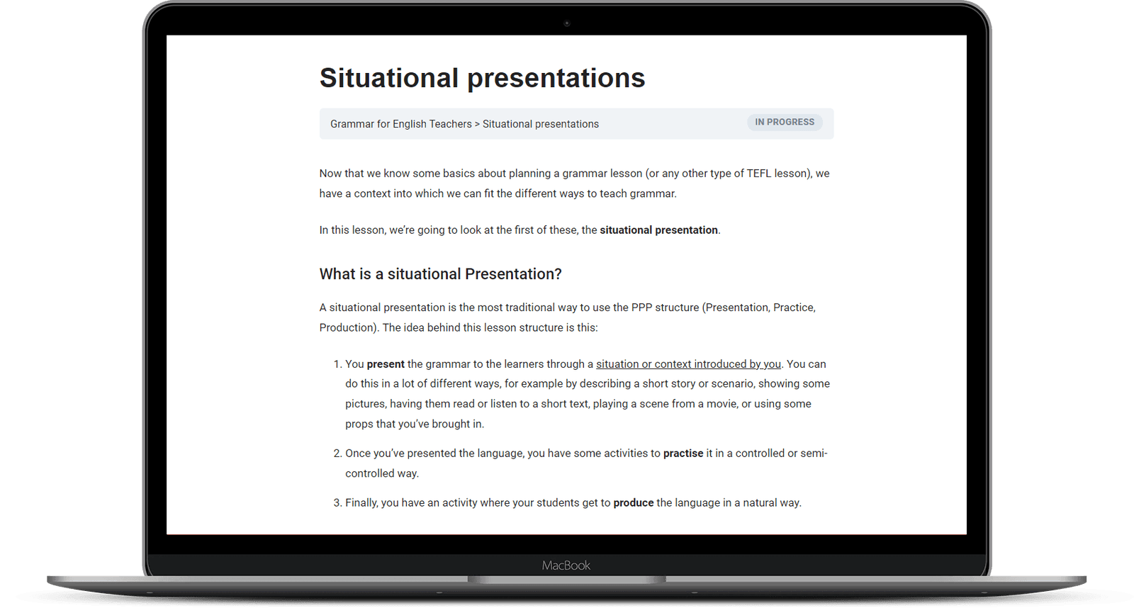 Online Grammar Course for TEFL Teachers | Eslbase.com