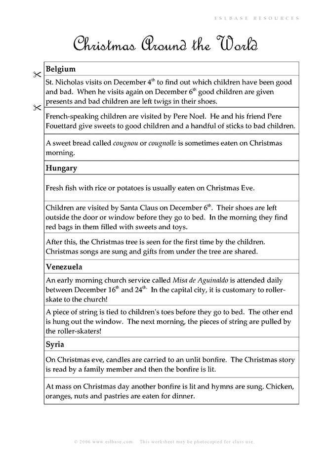 Free TEFL Worksheets, Activities & Lesson Plans | Eslbase.com